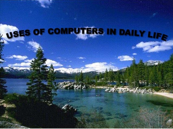 AREAS WHERE COMPUTERS ARE USED | PDF