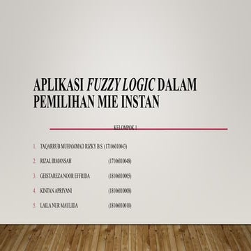 APLIKASI FUZZY LOGIC DALAM PEMILIHAN MIE INSTAN.pptx