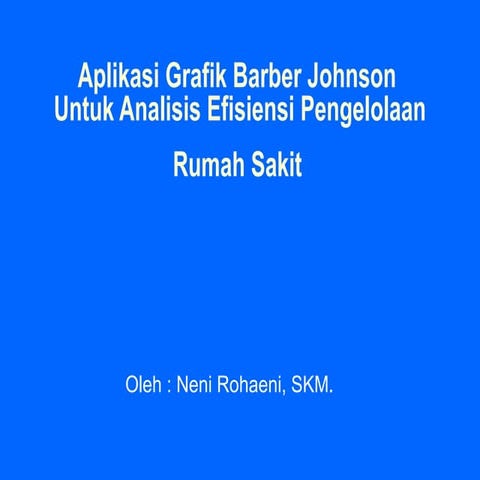 aplikasi grafik barber johnson untuk rumah sakit | PPT