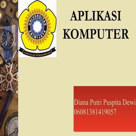 Aplikasi komputer | PPT