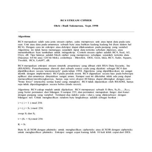 Aplikasi rc 4 | DOCX