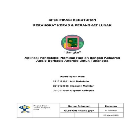 Aplikasi untuk tuna netra | PDF