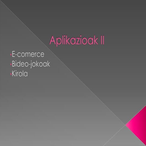 Aplikazioak Ii Power Point | PPTX