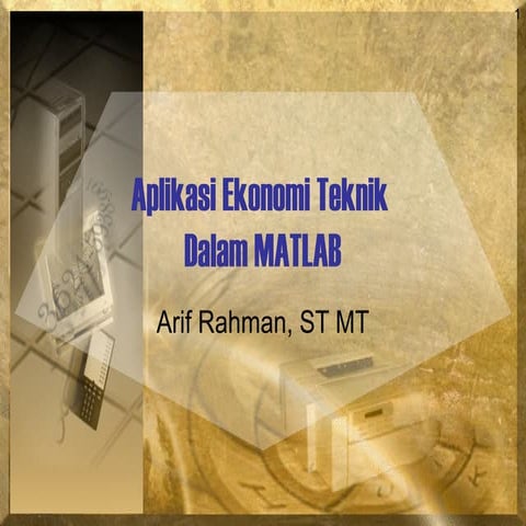 Aplikom12 matlab ekotek | PPT