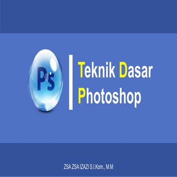 Teknik Dasar Photoshop Pptx