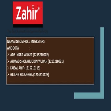 Aplikasi Komputer zahir Accounting Software | PPT
