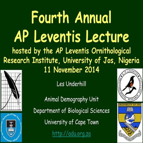 APLORI Nigeria AP Leventis Lecture | PPTX