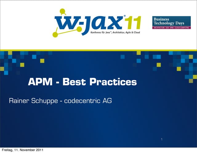 Apm best practices | PPT Apm best practices | PPT