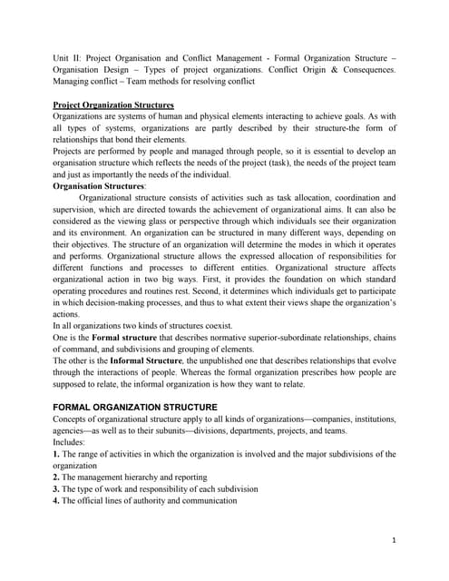 Project organisation structure | PPT