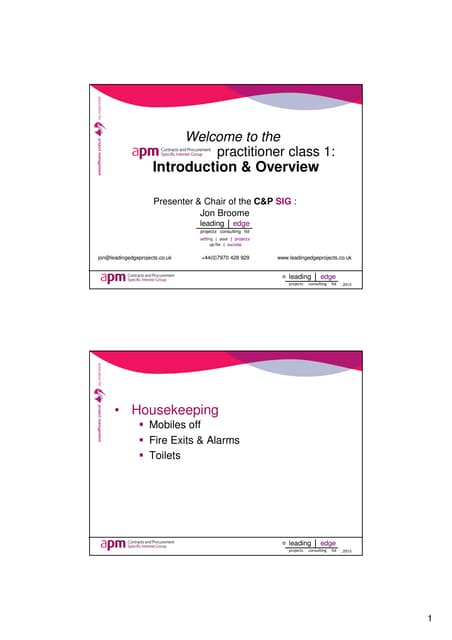 APM Introductory Certificate in Project Management [03.08.12] | PDF