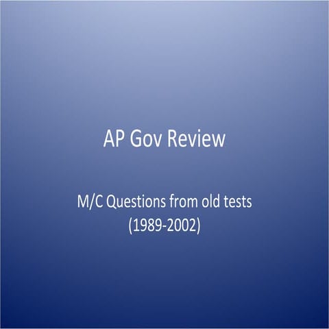 Ap Mc Review | PPT | Civic affairs | Politics