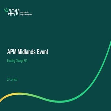 APM Enabling Change SIG Intro Slides | PDF