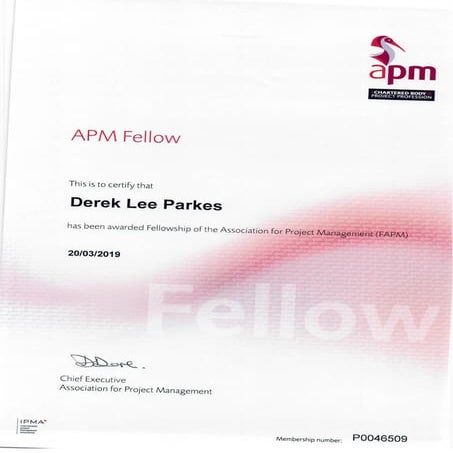 Apm fellow cert | PDF