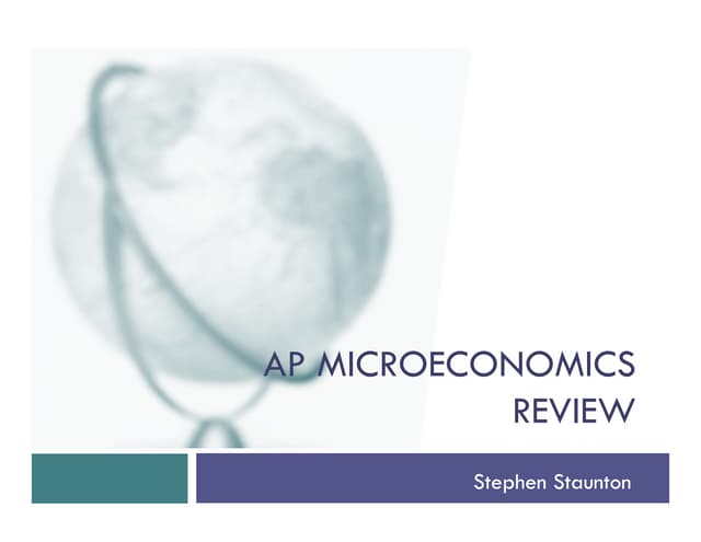 Principles of Microeconomics Midterm 2 "Cheat Sheet" | PDF