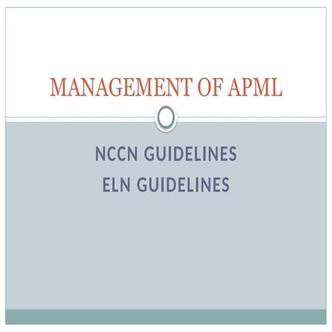 Acute Promyelocytic Leukemia (APML) .pptx