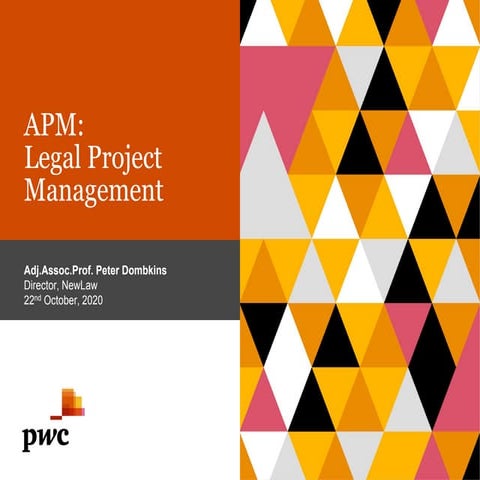 Legal project management webinar | PDF