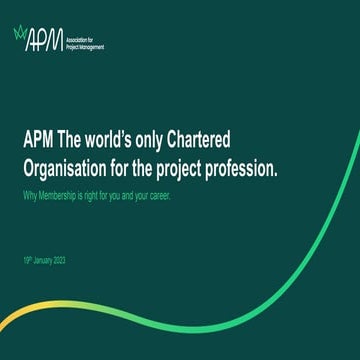 An Introduction to APM Membership webinar | PDF