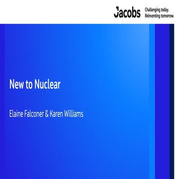 New to Nuclear - Transition into nuclear from other sectors, APM North ...