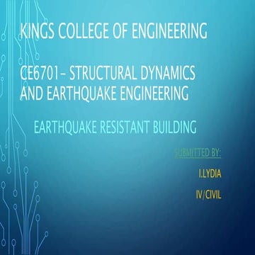 Earthquake and building resistant | PPT