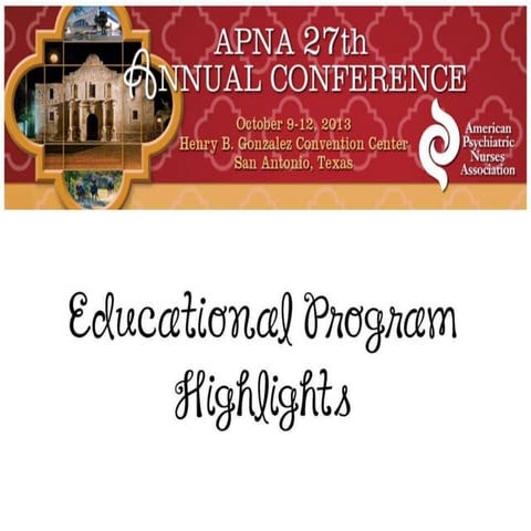 APNA 27th Annual Conference: Celebrating Psychiatric Mental Health ...