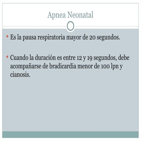 Apnea neonatal 3 | PPT