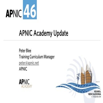 APNIC Academy Update | PDF