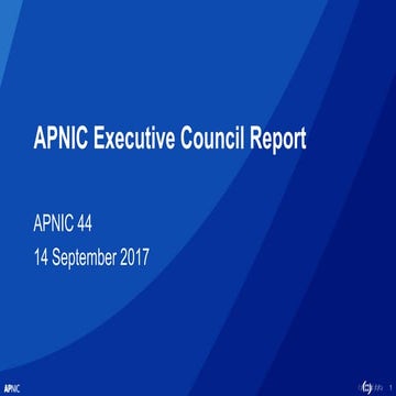 APNIC EC Report | PPT