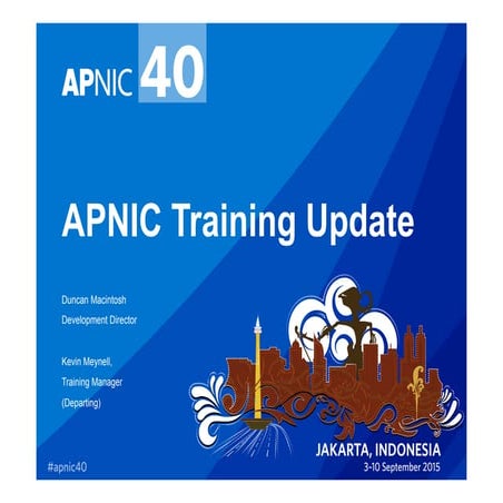 APNIC Training update | PDF