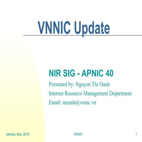 VNNIC Update | PPT