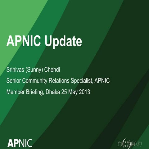 APNIC Update - Member Briefing | PDF | Computer Networking | Computing