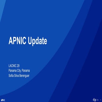 APNIC Update, presented at PHNOG 2025 by Shane Hermoso | PDF