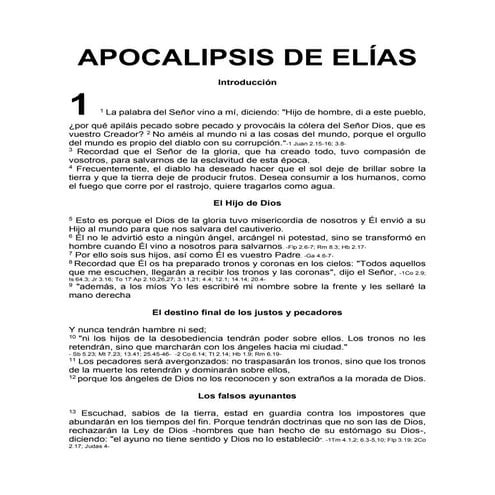 Apocalipsis de Elías | PDF