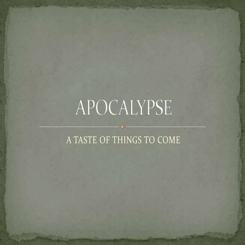 Apocalypse | PPTX