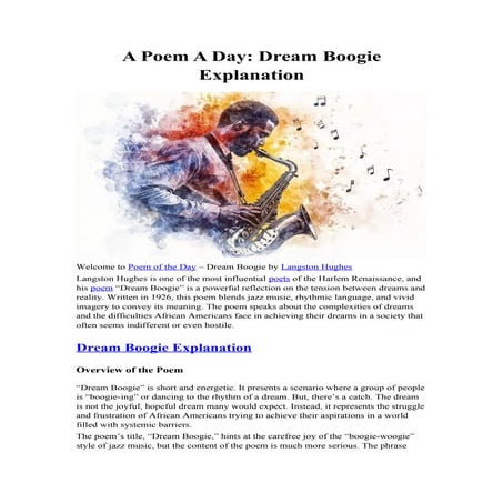 A Poem A Day Dream Boogie Explanation.docx