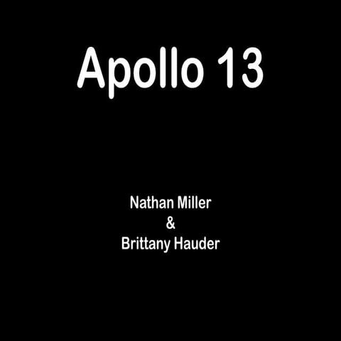 Apollo 13 | PPTX