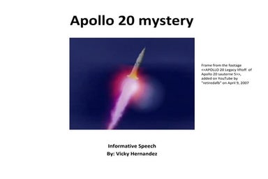 Paper Apollo 20 Alien Body