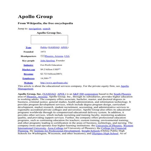 Apollo Group | DOCX