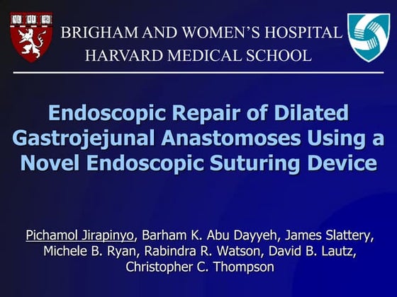 Overstitch - a new endoluminal surgery system | PDF | Surgery | Medical ...