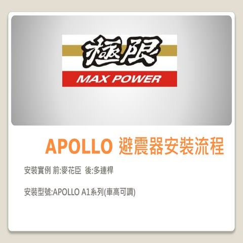 Apollo Shock installation process | PPSX | Performance Cars | Auto Type