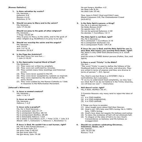 Basic Apologetics | DOCX