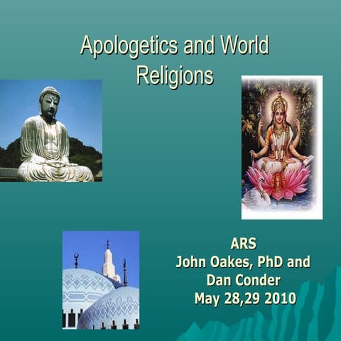 Apologetics and World Religions Class Notes and Power Point | PPT