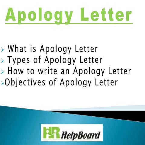 Apology Letter | PPTX