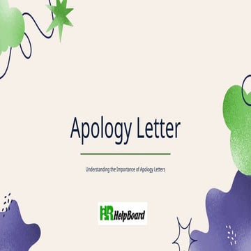 Apology Letter Template, Apology Letter Format | PPT