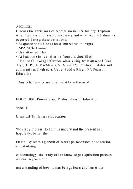 Plato's Philosophy of Education | PPTX