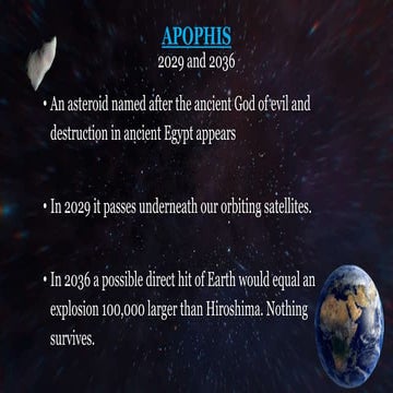 Apophis 2029 and 2036 | PPT