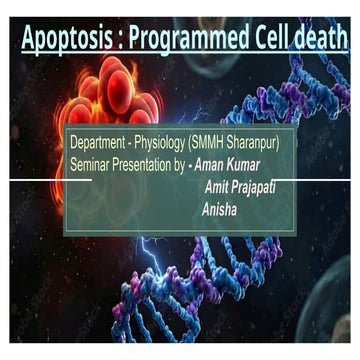 Comprehensive Seminar on Apoptosis: Programmed Cell Death Mechanisms ...