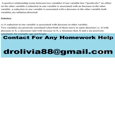 A Positive Relationship Exists Between Two Variables If One Variable Pdf