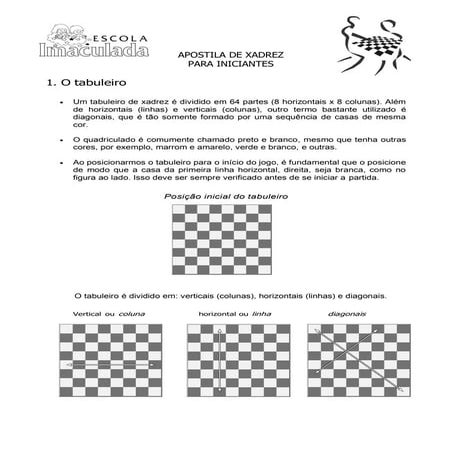 Apostila de Xadrez NÍVEIS INICIANTES E BÁSICO.pdf