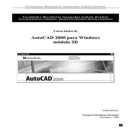 Apostila auto cad 2000 2d | PDF