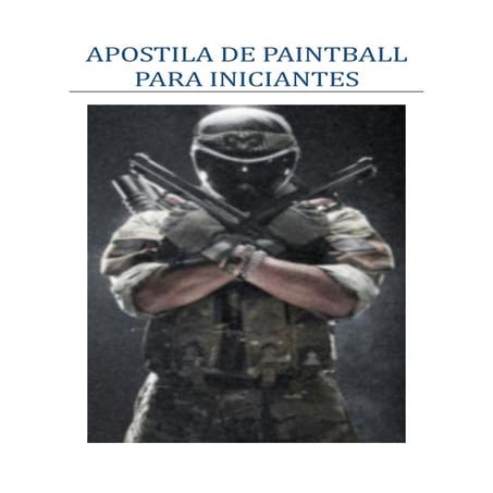 Apostila de Paintball para Iniciantes | PDF | Arms & Ammunition ...
